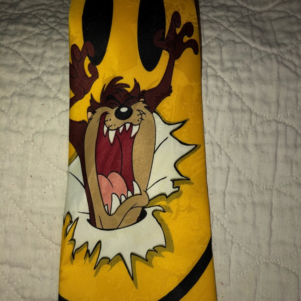 Rare Yellow Taz Busting From Smiley Face Necktie; Loo… - Gem